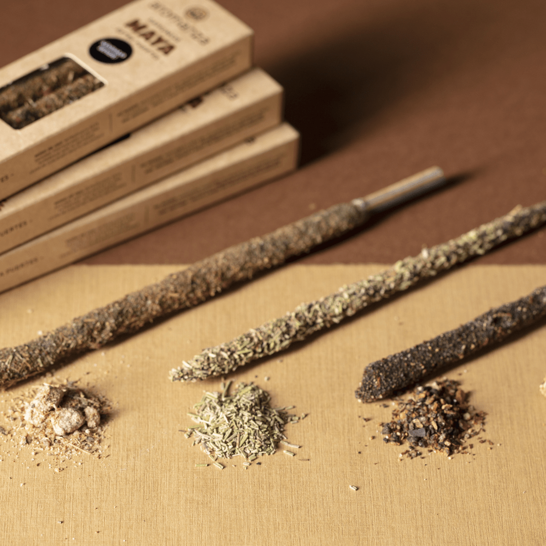 Sahumo Maya Esencia de la India y Palo Santo - Aromanza – Portal Zen
